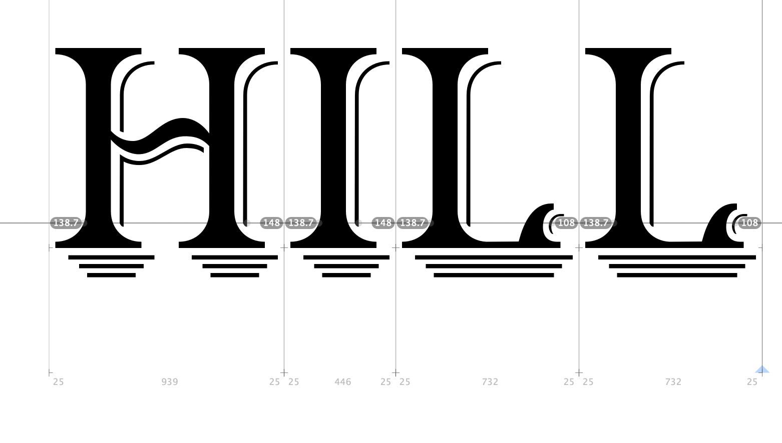 The Start of a New ‘All Capitals’ Display Font. | Greater Albion Art ...